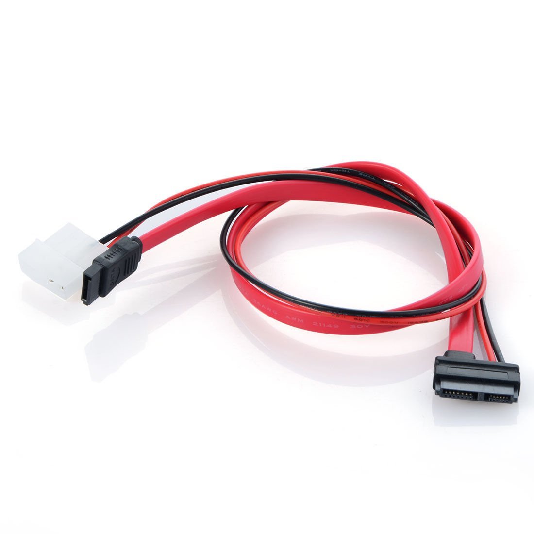 7+6 Pin Slimline SATA Cable for Slim Latop SATA DVD ROM CD-RW Drive ...